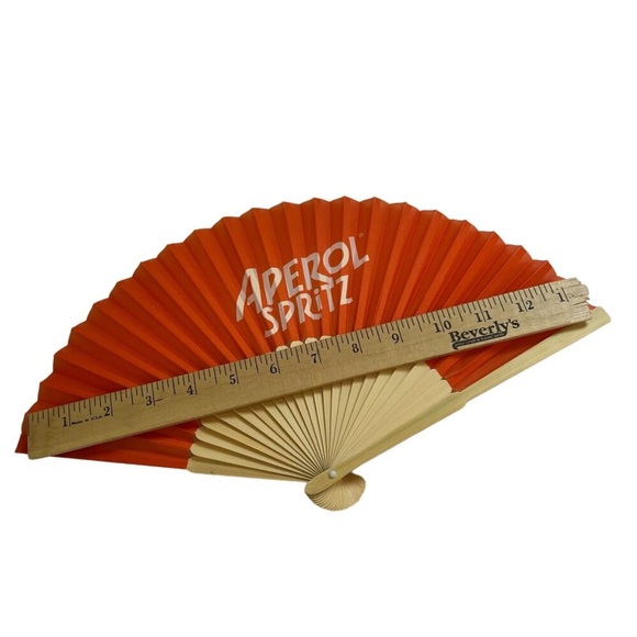 Accessories | Aperol Spritz Orange And Gold Fan | Poshmark